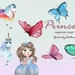 Princess Watercolor Clipart Hand Drawn- Png - 300dpi - Instant Download ...