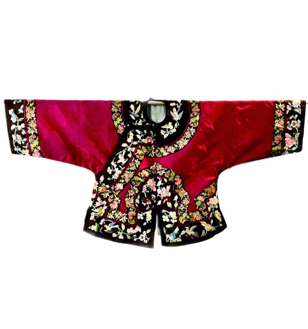 Chinese Embroidered Jacket Cross-collar Left to Right Side - Etsy