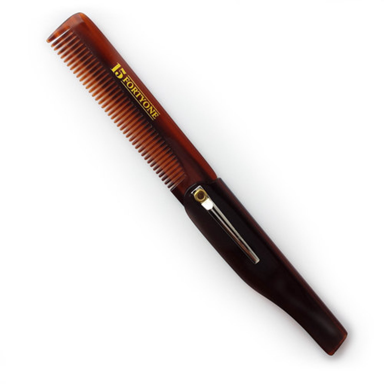 1541 London Folding Pocket Hair and Beard Comb With Clip - BC6 - Etsy