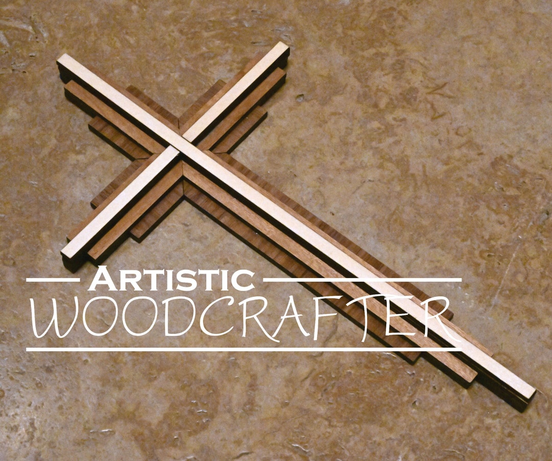 Wood Cross Wall Decor (9 Inch Size; Walnut/cherry/maple) - Etsy