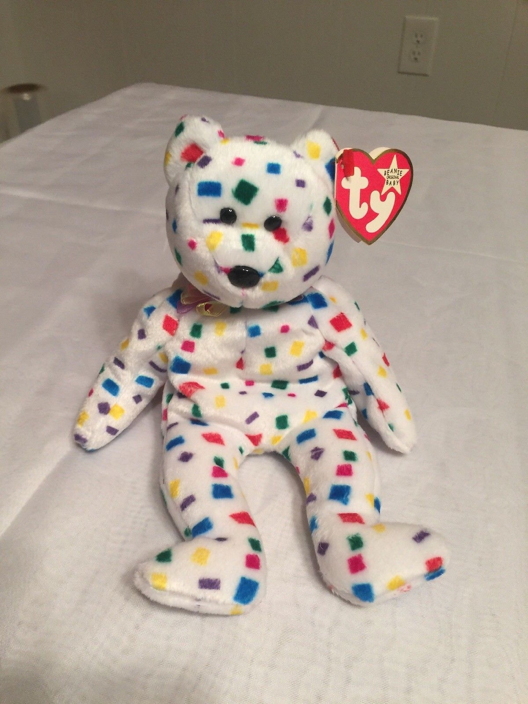 Rare Ty 2K Bear Authenticated With RARE White Star on Heart Tag - Etsy