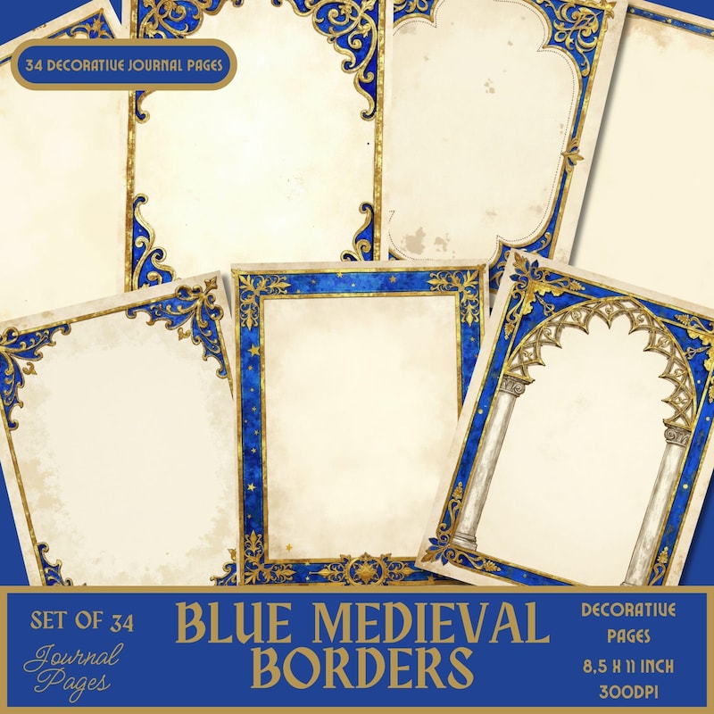 Medieval Gothic Border - Etsy