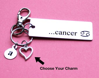 Cancer keychain | Etsy
