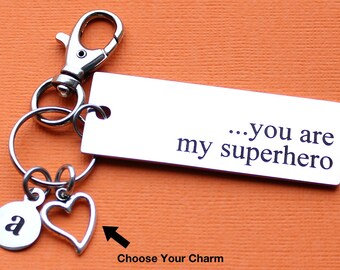 Superhero keychain | Etsy