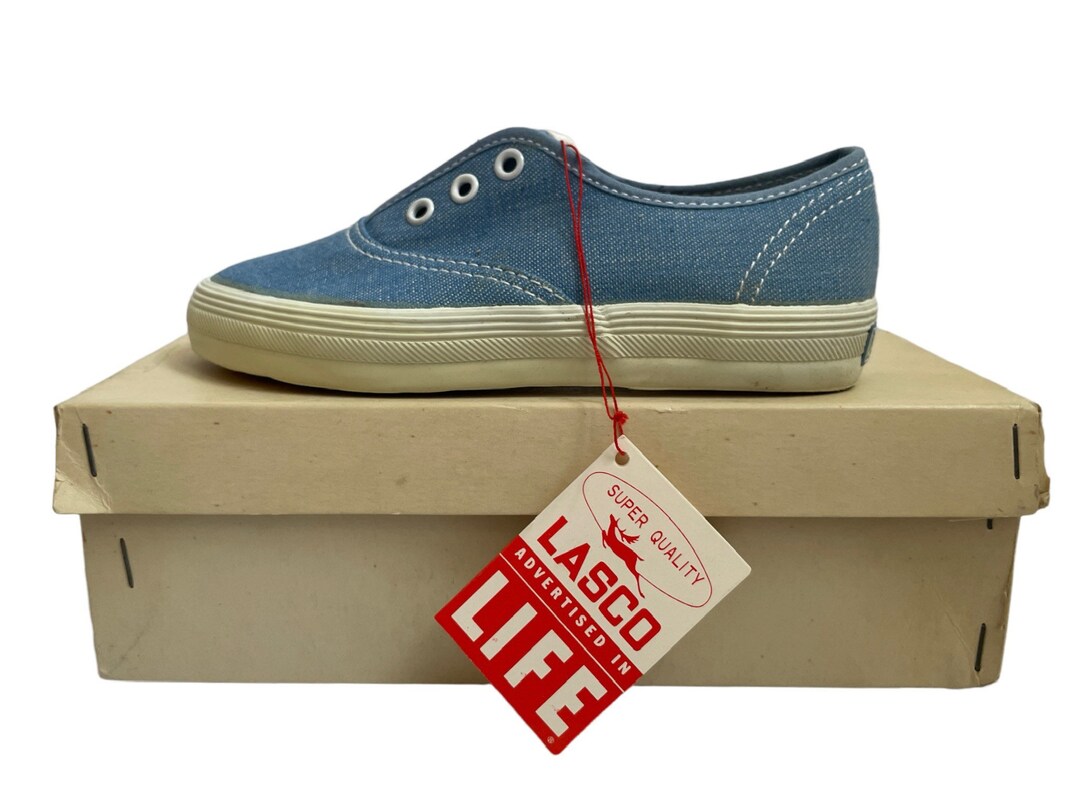 Vintage Lasco Youth Chambray Sneakers Shoe Little Kids Size 8.5 ...