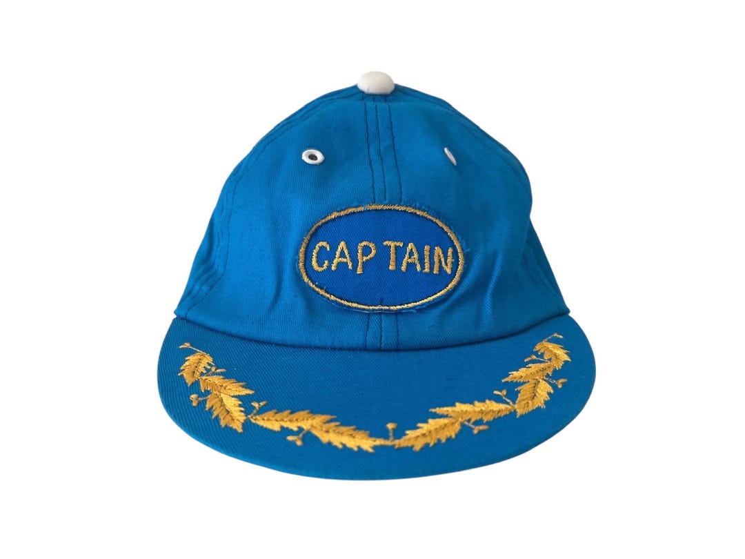 Vintage Captain Hat Cap Youth Toddler Size Medium Deadstock NWOT 90s - Etsy