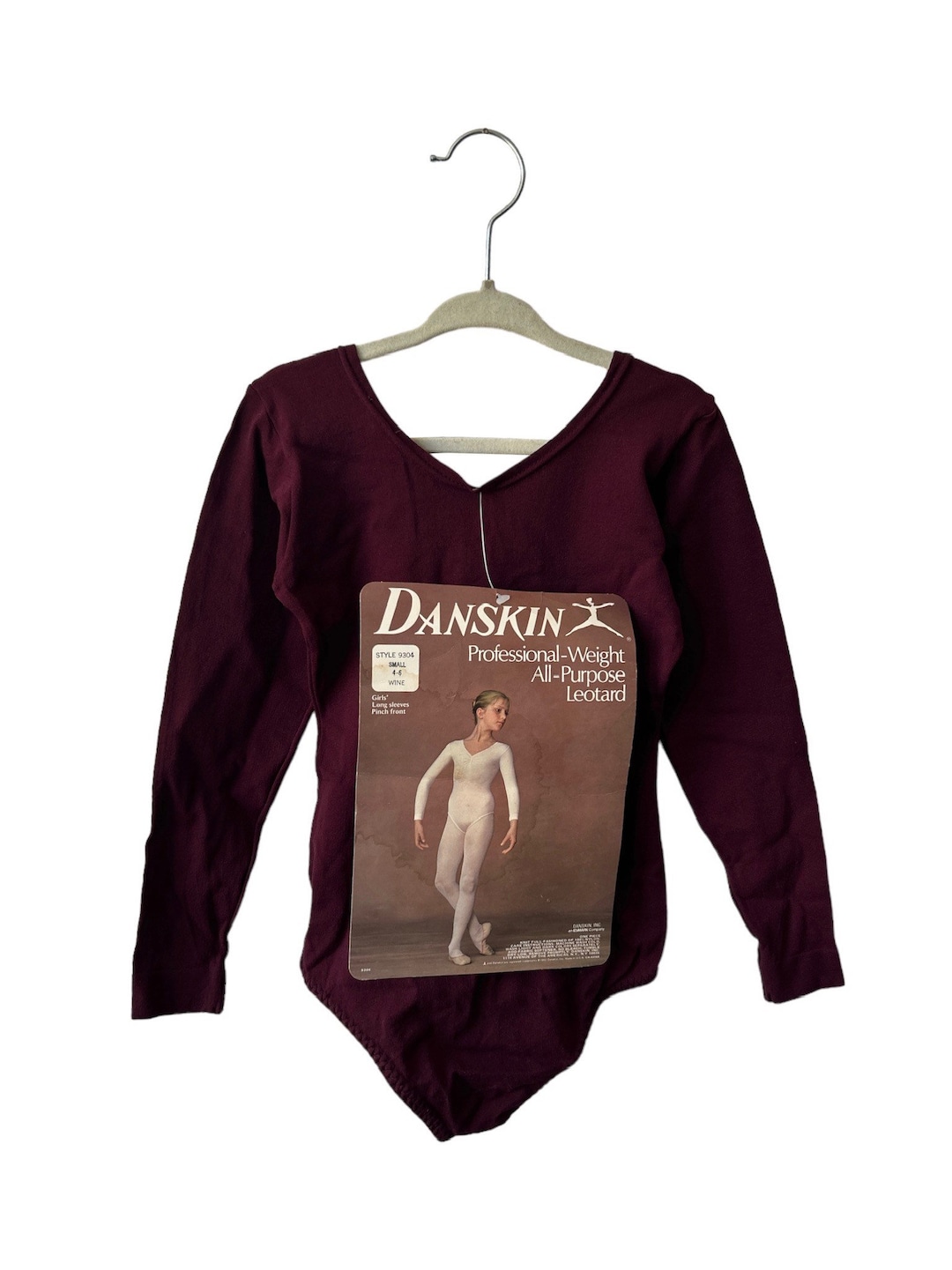 Vintage Danskin Long Sleeve Leotard Girls Youth Size 4-6 Small ...