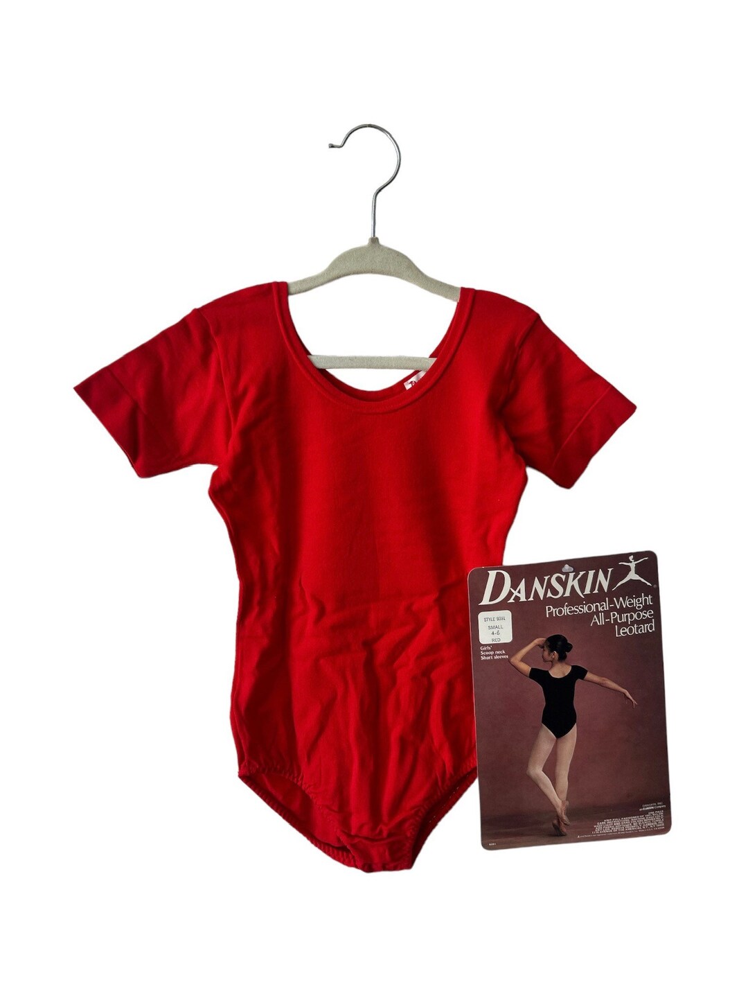 Vintage Danskin Short Sleeve Leotard Girls Youth Size 4-6 Small ...