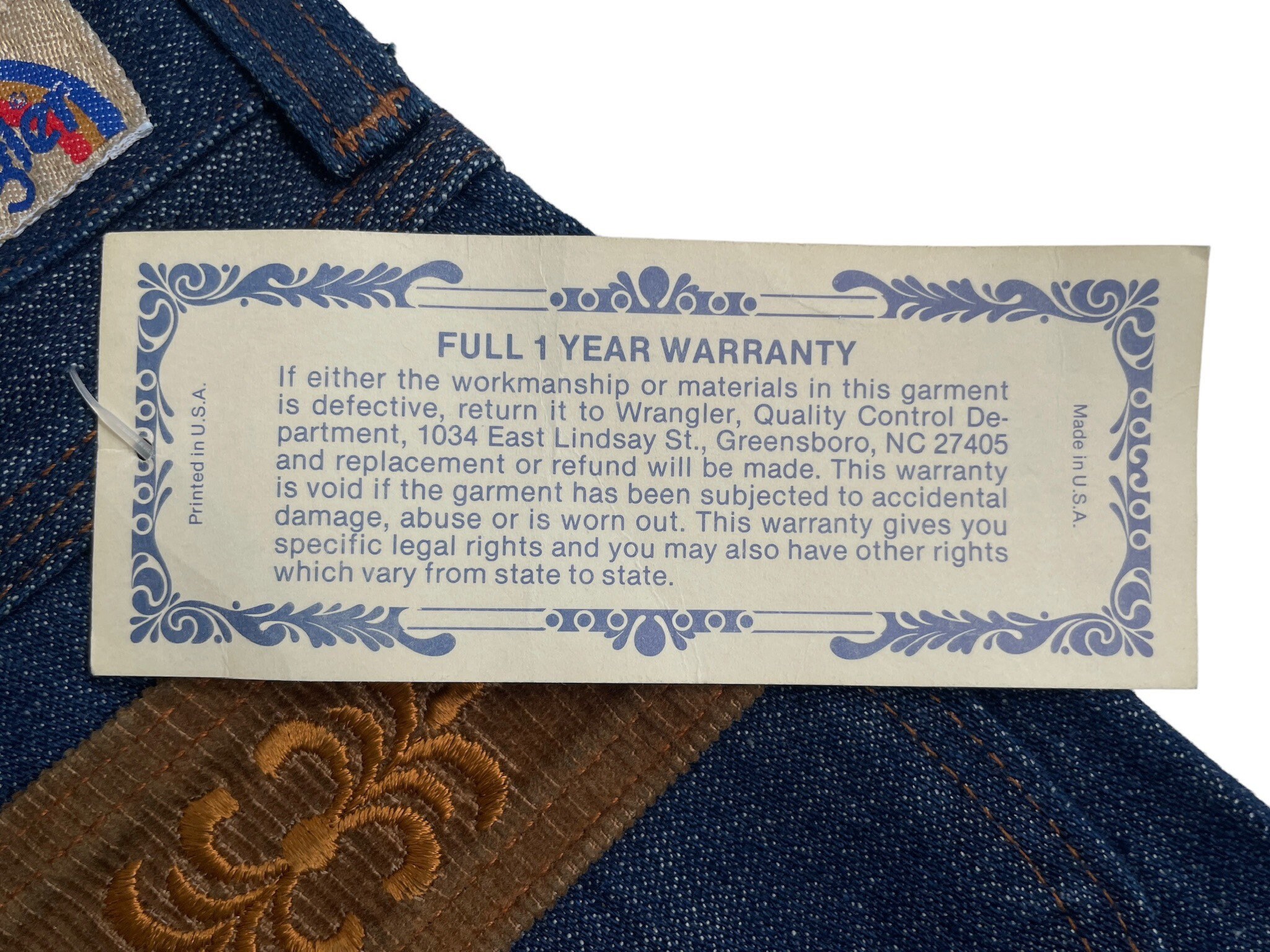 Vintage Wrangler Lancer Boot Flare Jeans Pants Size 26x30 Deadstock NWT ...