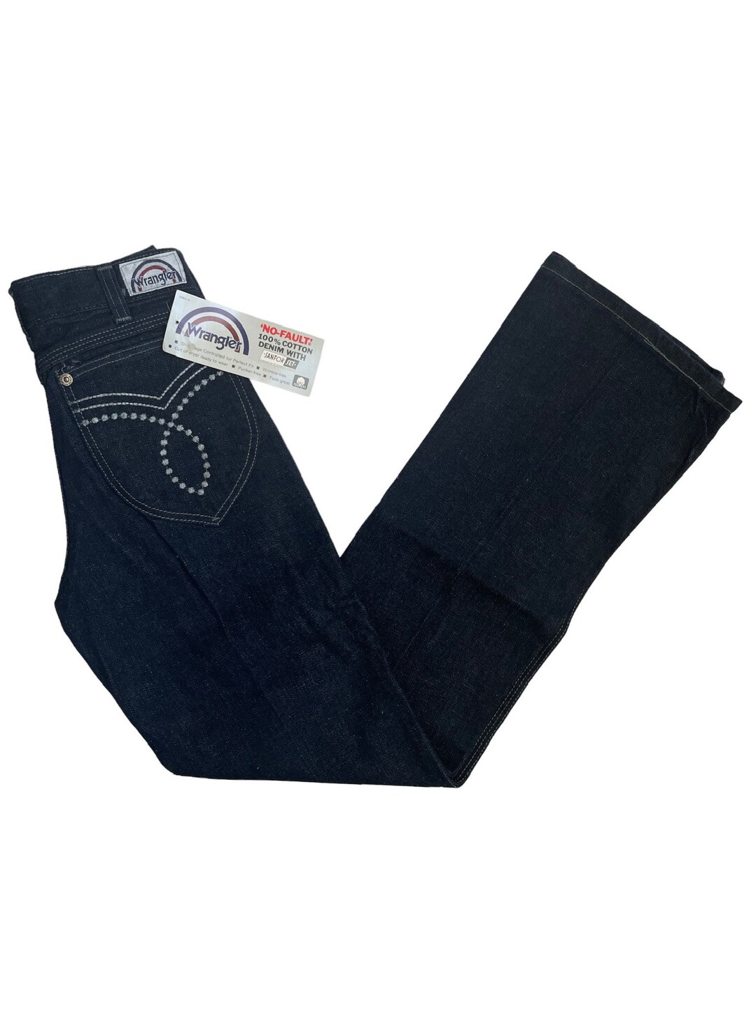 Vintage Wrangler Silver Stud Boot Flare Jeans Size 26x30 Deadstock NWT ...