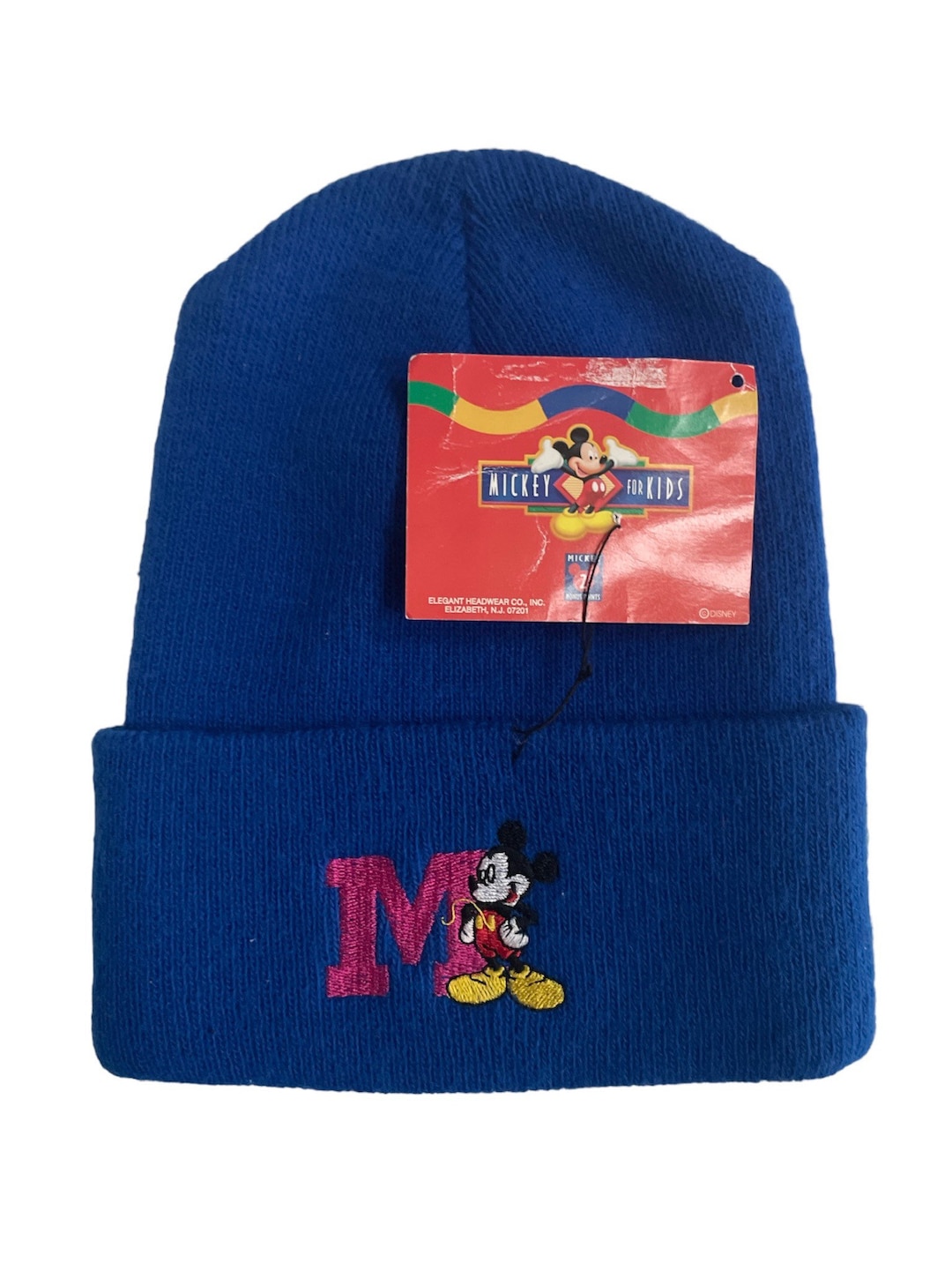 Vintage Mickey Mouse Beanie Winter Hat Cap Skully Youth OSFA Deadstock ...
