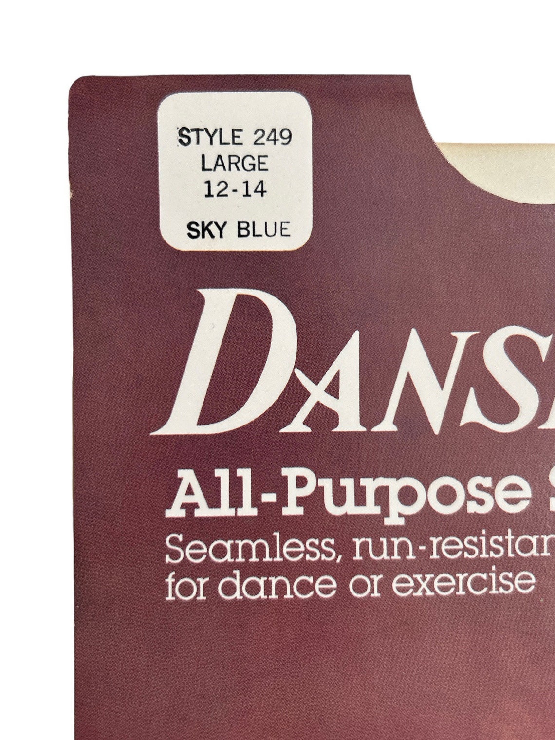 Vintage Danskin Stirrup Tights Youth Girls Size Large 12-14 Deadstock ...