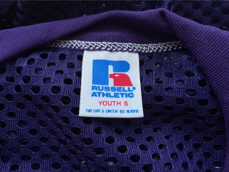 Vintage Russell Athletic Mesh Shimmel Half Top Shirt Youth Size Small ...