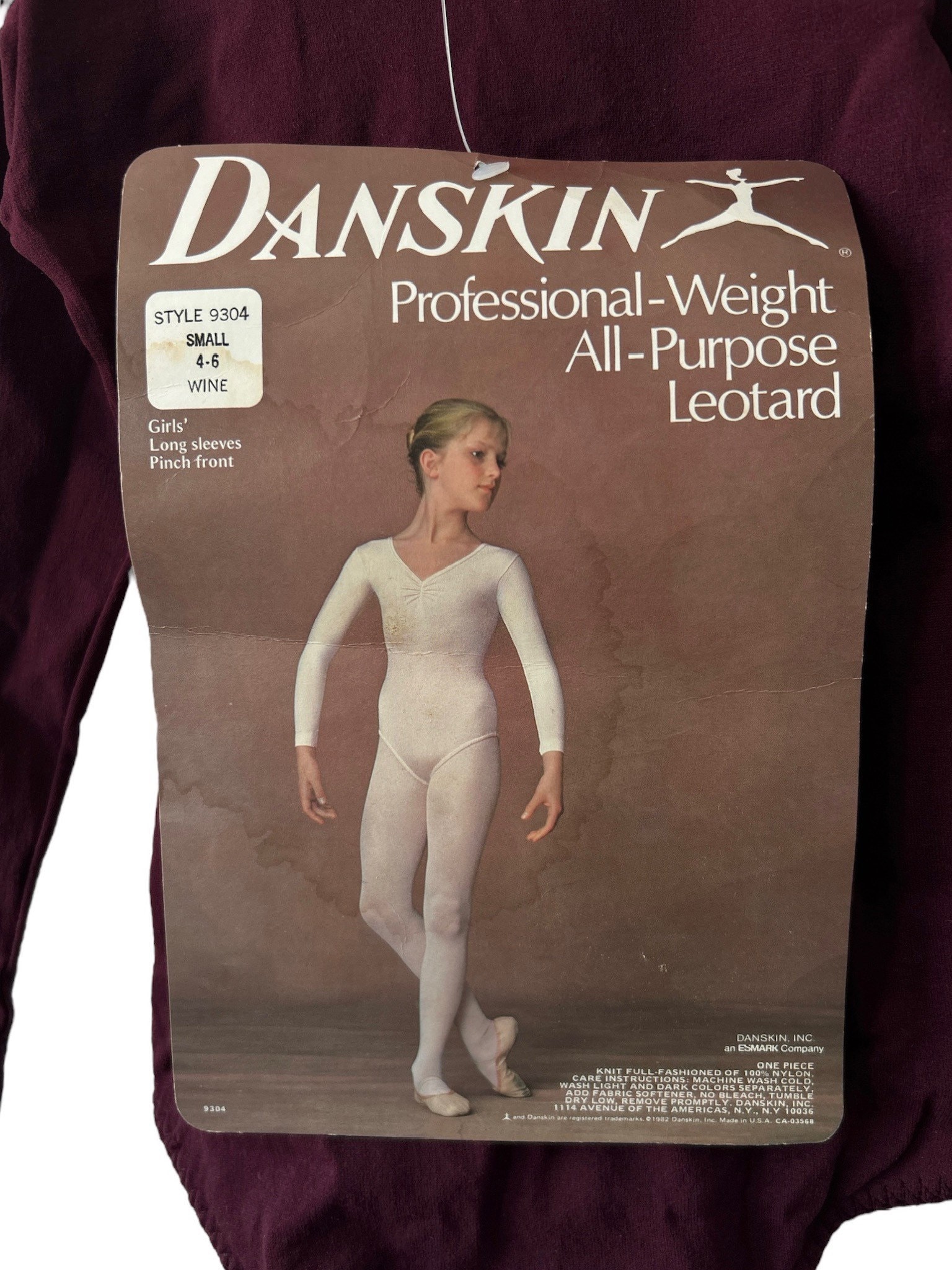 Vintage Danskin Long Sleeve Leotard Girls Youth Size 4-6 Small - Etsy