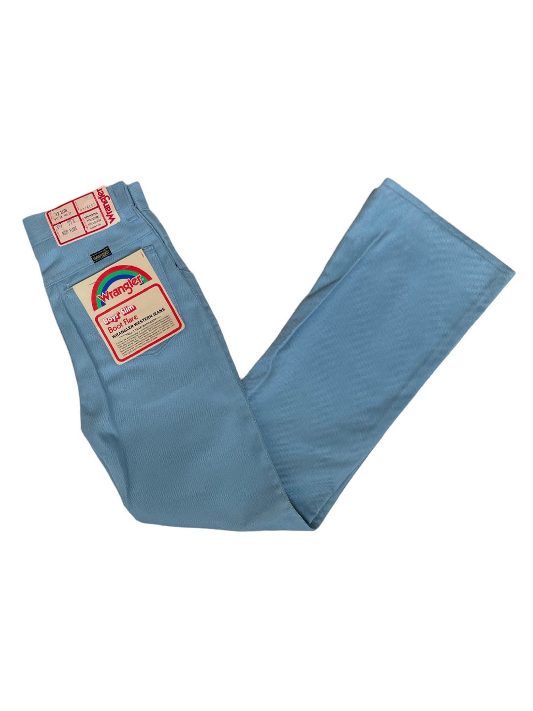Vintage Wrangler Boy's Slim Boot Flare Jeans Size 12 Slim Deadstock NWT ...