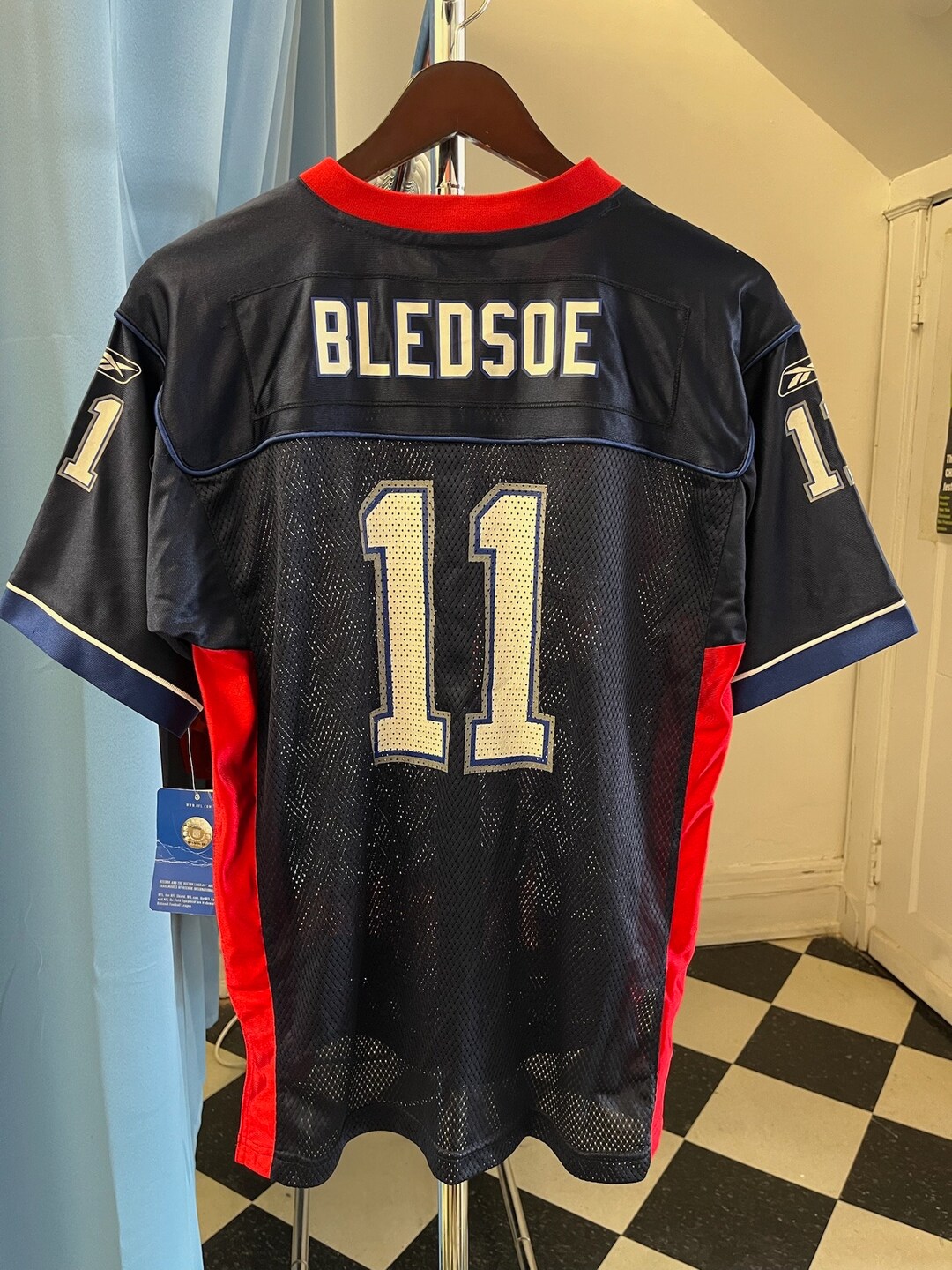 Vintage Drew Bledsoe Buffalo Bills Jersey Youth Size XL Deadstock NWT ...
