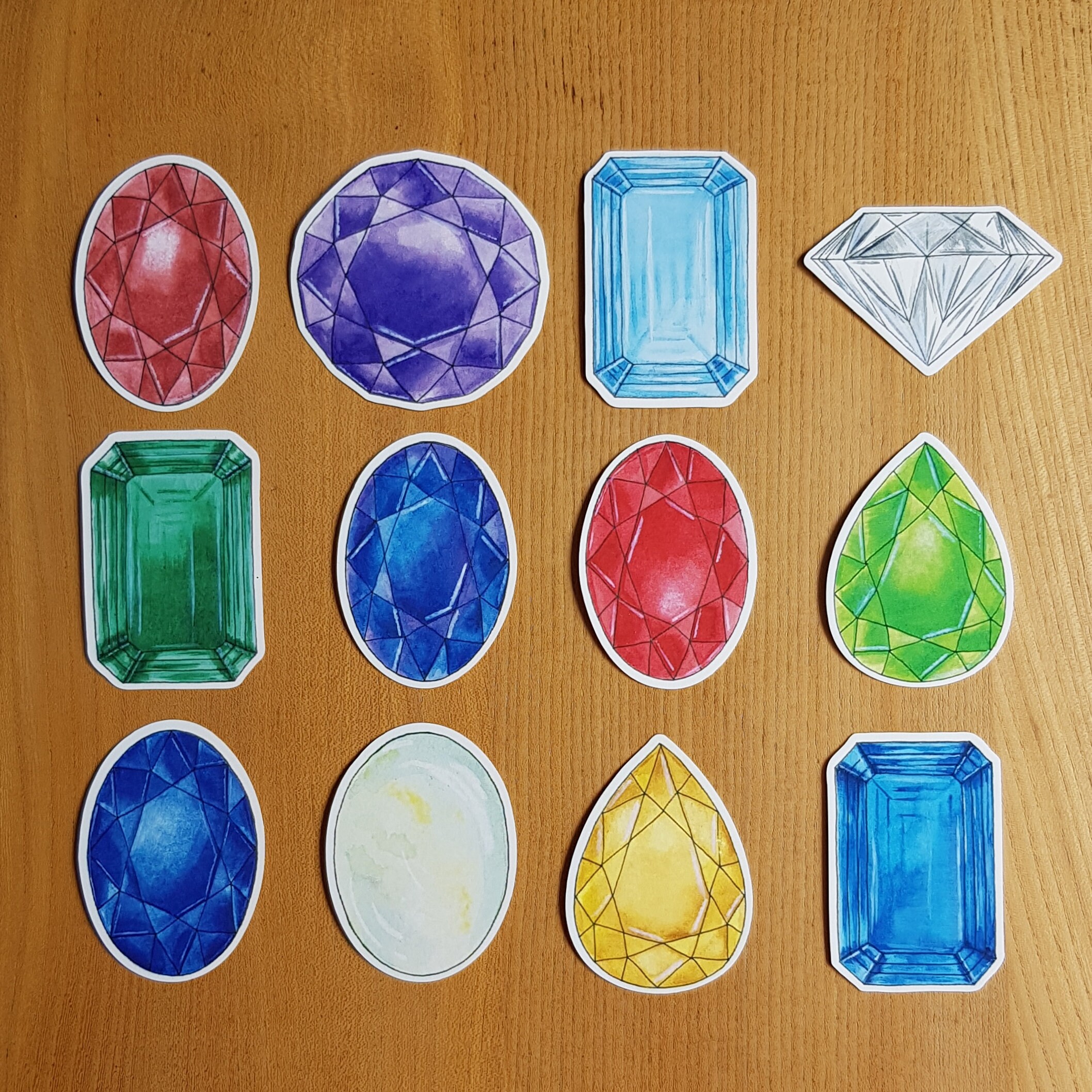 Ruby Sticker Vinyl Decal Gemstone Sticker Witch Planner - Etsy