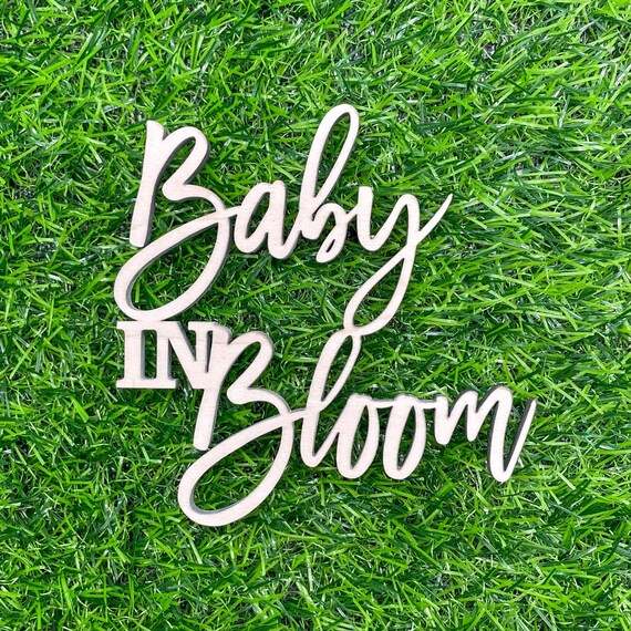 Baby in Bloom Sign Baby Shower Decoration Hello Baby - Etsy