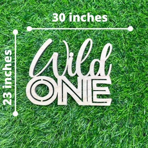 Wild One Sign, Party Backdrop Sign, Boy First Anniversary Banner ...