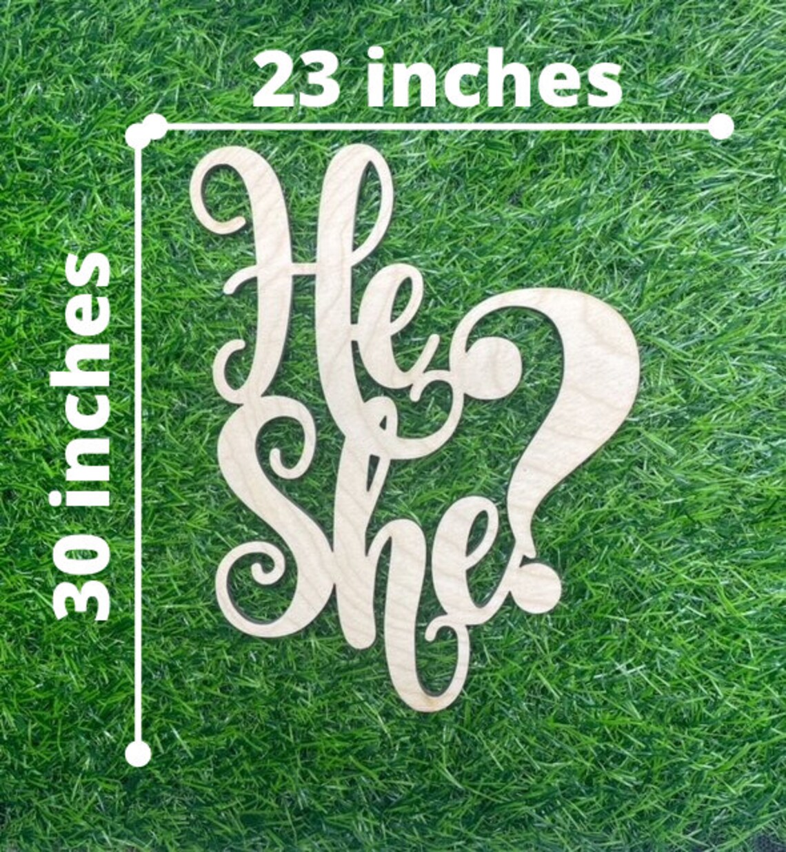 He or She Backdrop Wooden Sign, Gender Reveal Decor, Baby Shower Wood ...
