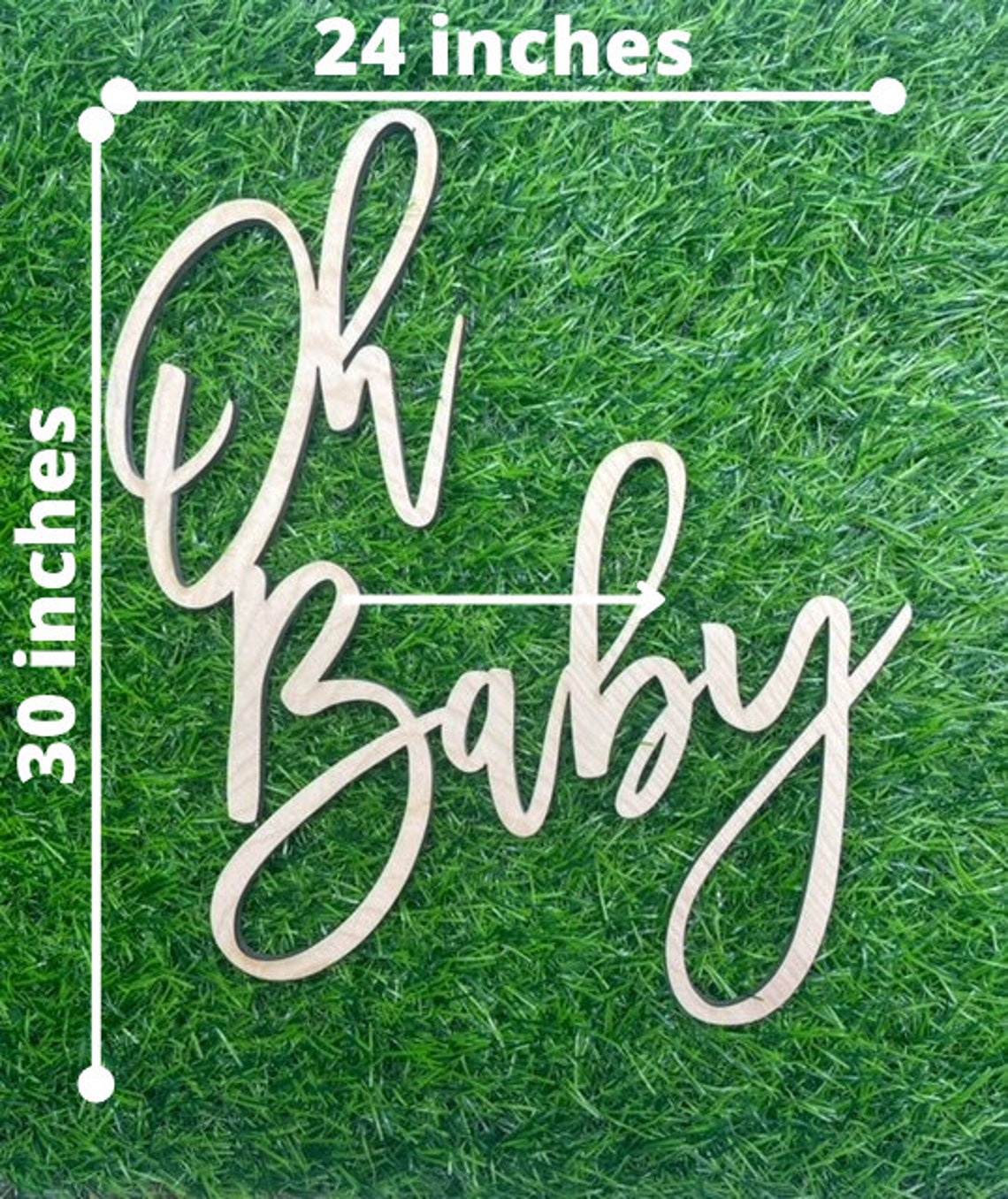 Oh Baby Sign Baby Shower Decoration Oh Baby Backdrop Wood - Etsy