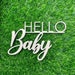 Hello Baby Sign, Baby Shower Decoration, Hello Baby Backdrop Wood Sign ...