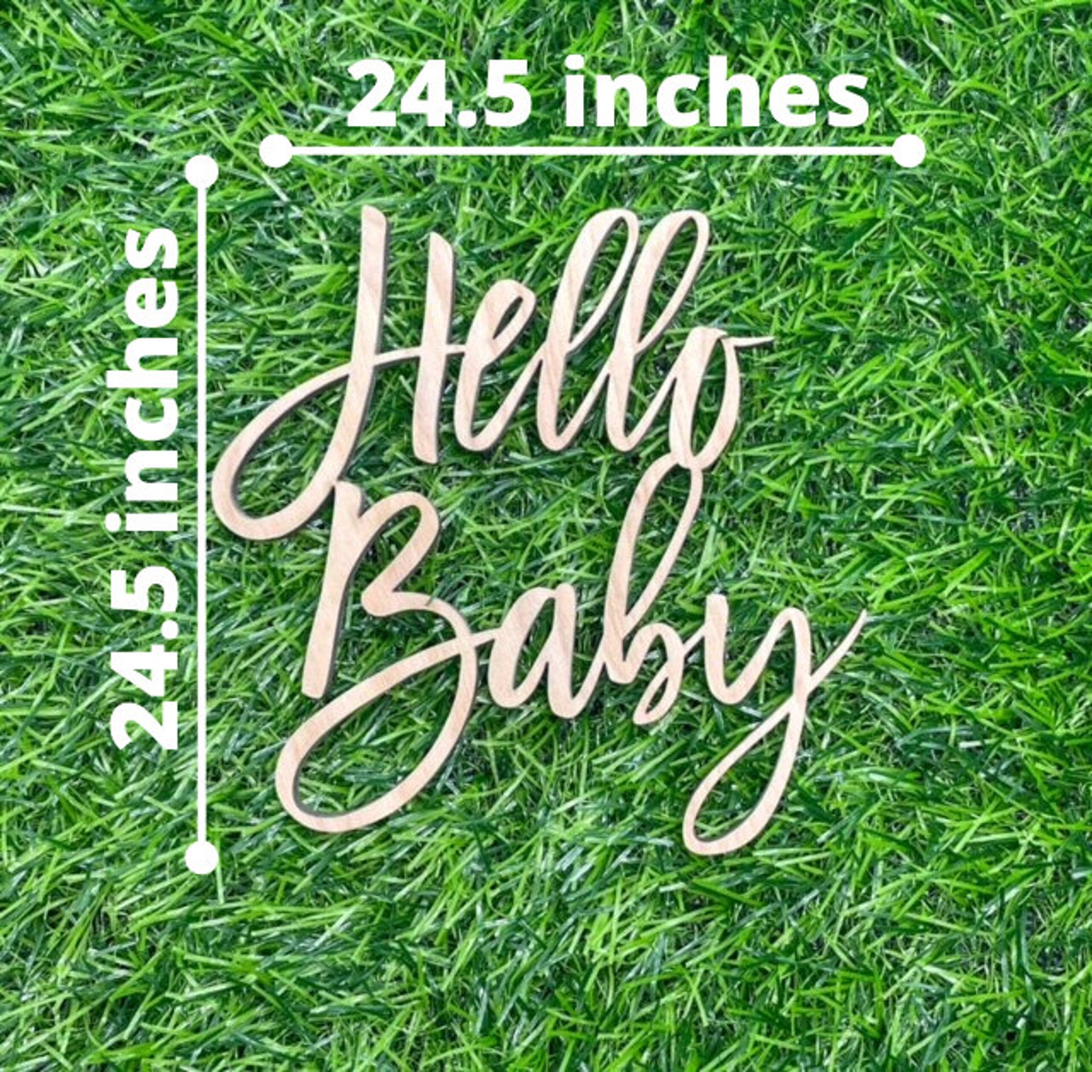 Hello Baby Sign Baby Shower Decoration Hello Baby Backdrop - Etsy
