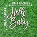 Hello Baby Sign, Baby Shower Decoration, Hello Baby Backdrop Wood Sign ...