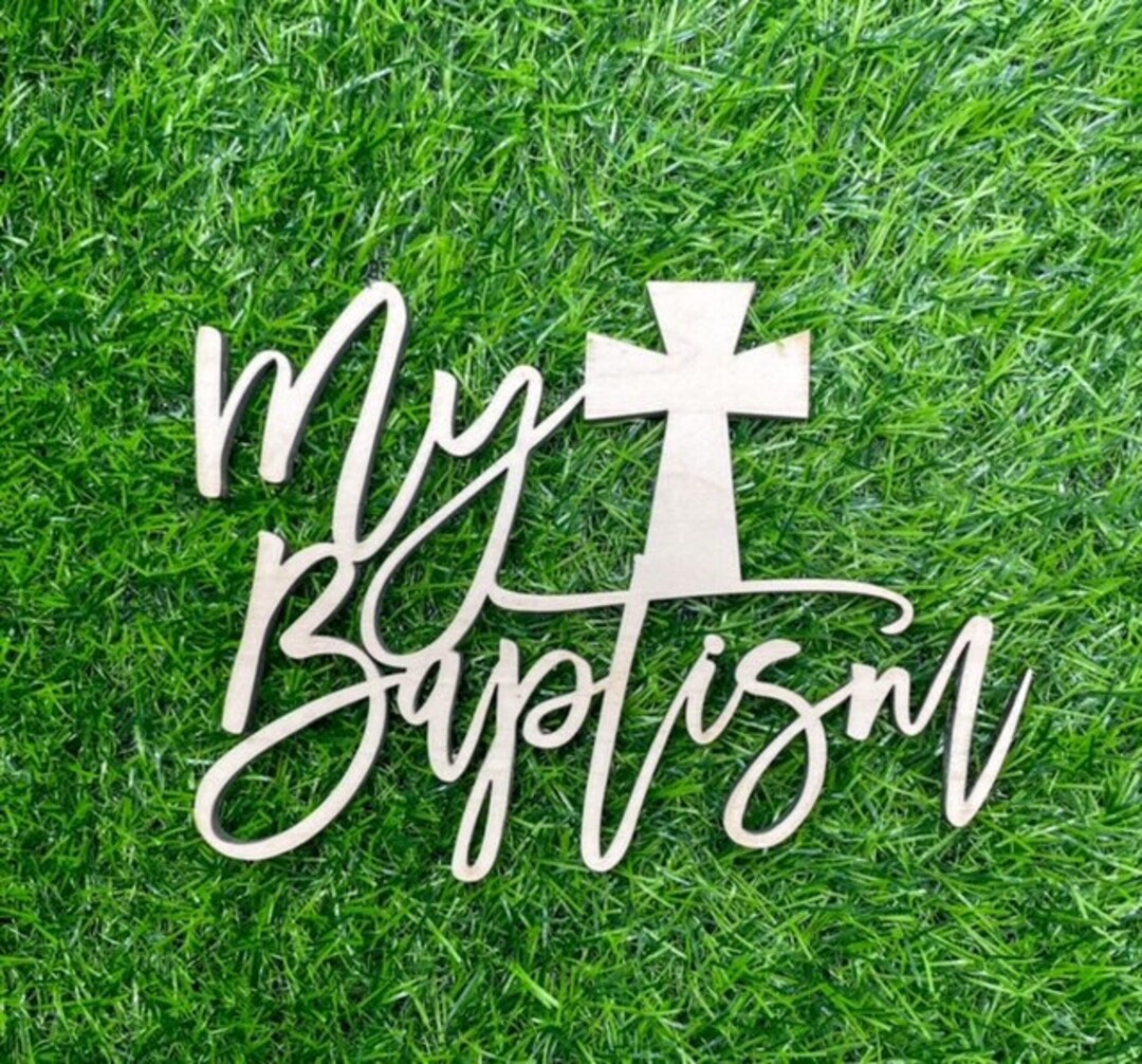 My Baptism Wooden Sign, Baptism Backdrop Decoration, Baptism Party ...