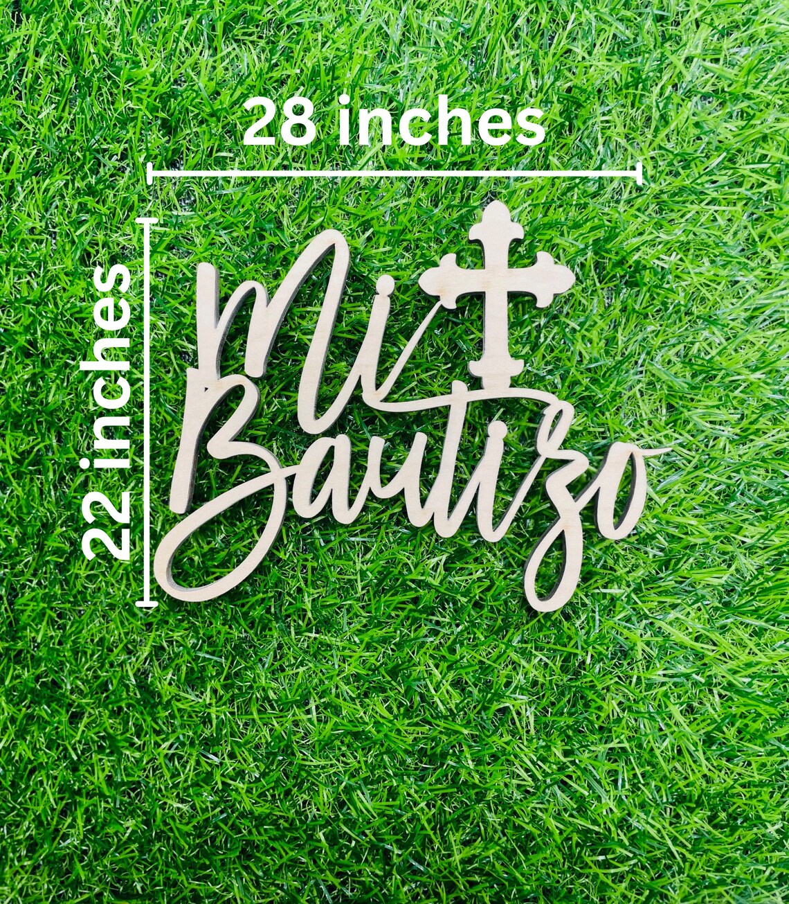 Mi Bautizo Wooden Sign, Baptism Backdrop Decoration, Decoración Bautizo ...