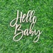 Hello Baby Sign Baby Shower Decoration Hello Baby Backdrop - Etsy