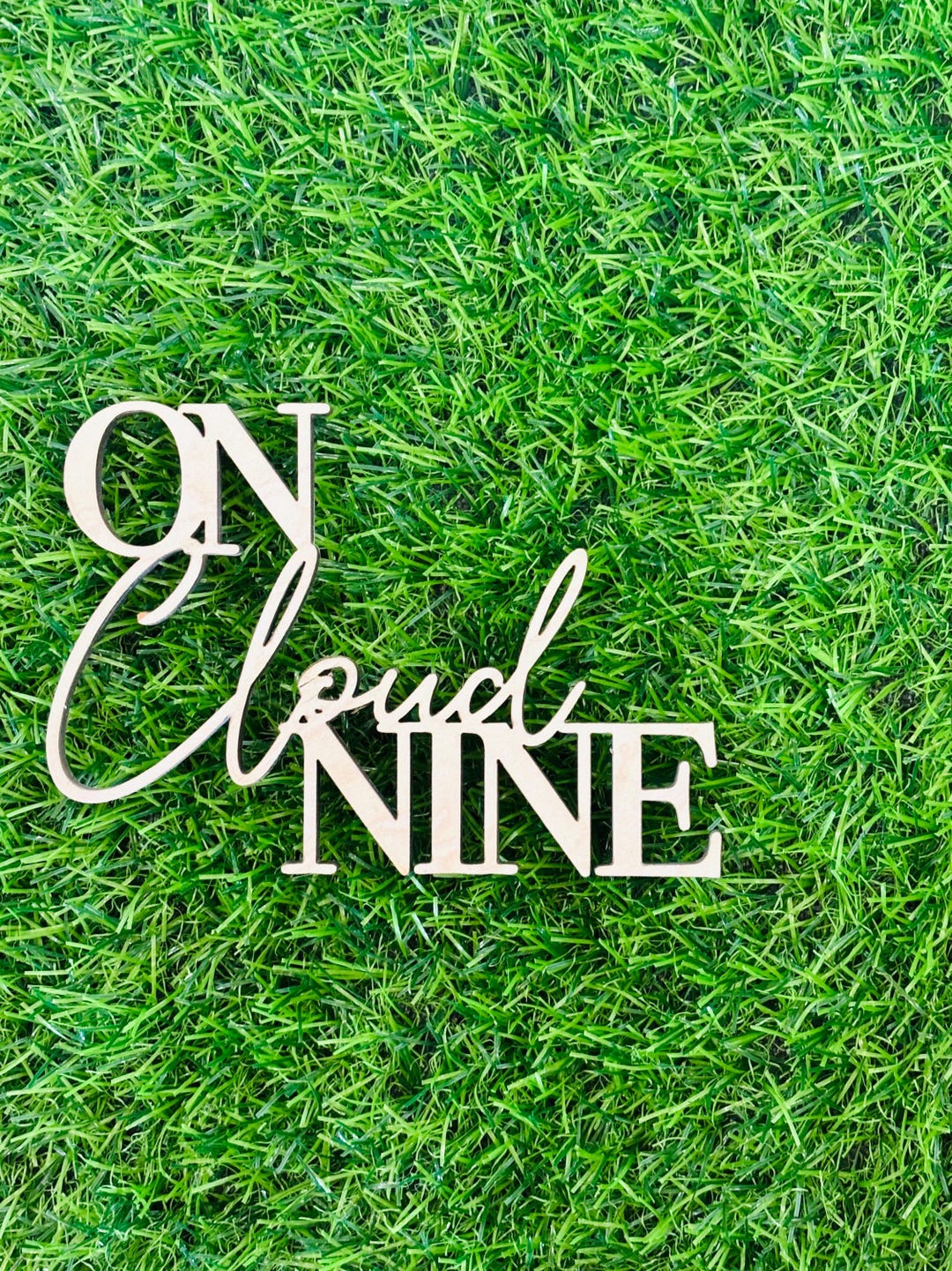 On Cloud Nine Sign, Baby Shower Decoration, Cloud 9 Backdrop Wood Sign ...