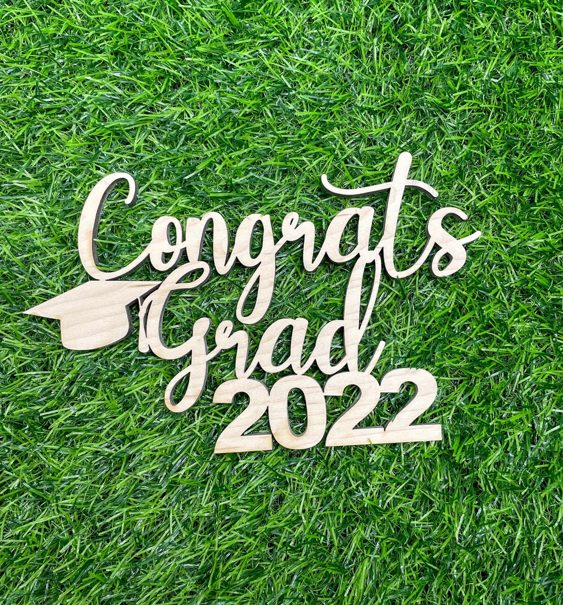 Congrats Grad Backdrop Sign Graduation Party Decoration | Etsy