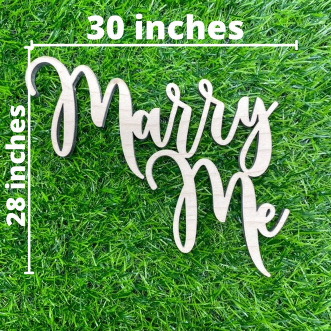 Marry Me Sign, Proposal Wooden Sign, Engagement Backdrop Sign, Wedding ...