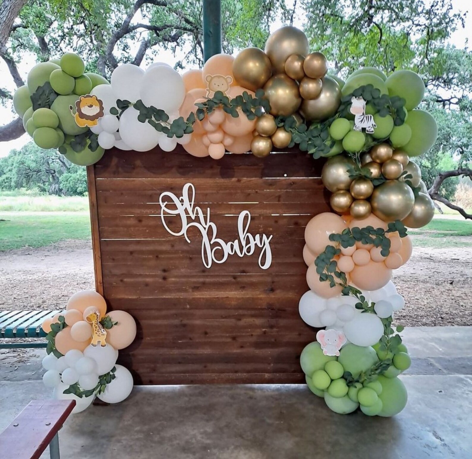 Oh Baby Sign, Baby Shower Backdrop Decor, Gender Reveal Decoration ...