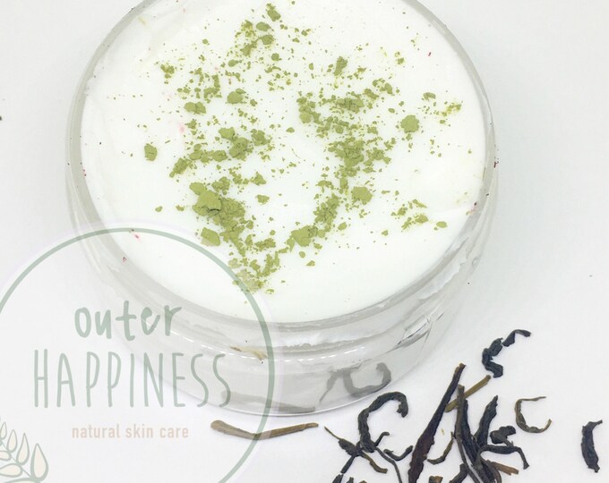 Vegan Matcha Green Tea Facial Moisturizer, Organic Face Cream, Matcha ...