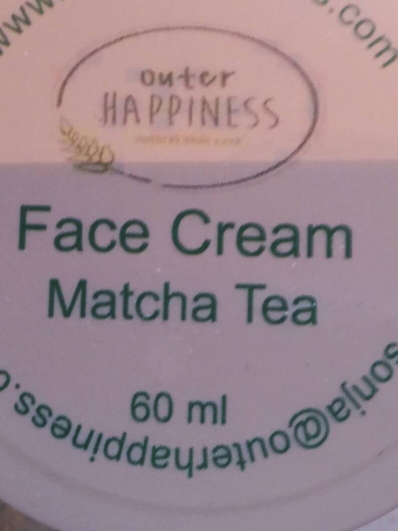 Vegan Matcha Green Tea Facial Moisturizer Organic Face Cream - Etsy