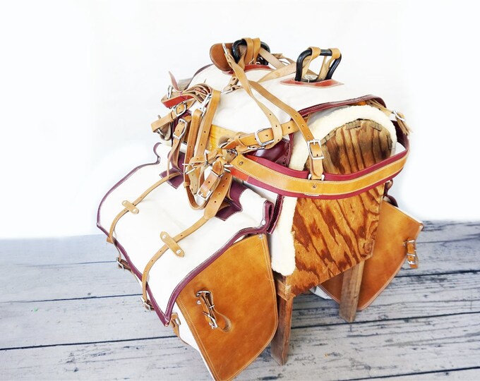 Goat or Small Mini Horse Adjustable Pack Saddle - Etsy