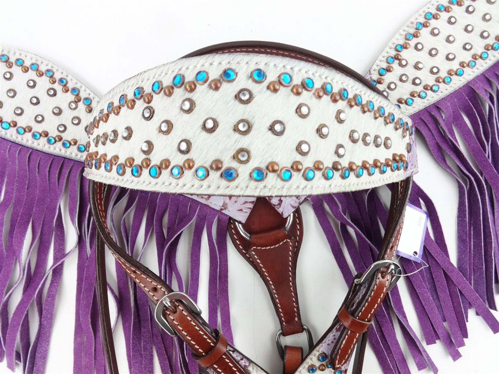 Made to Order Western Barrel Trail Horse Purple Fringe Bling - Etsy