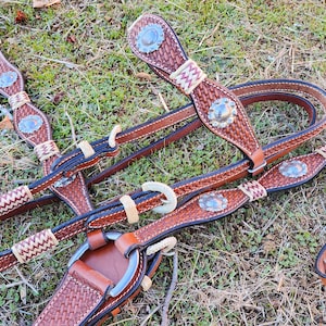Western Barrel Rodeo Show Horse Tack Rawhide Silver Show - Etsy