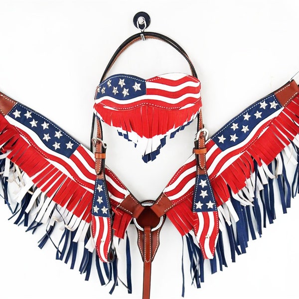 American Flag Breast Collar - Etsy