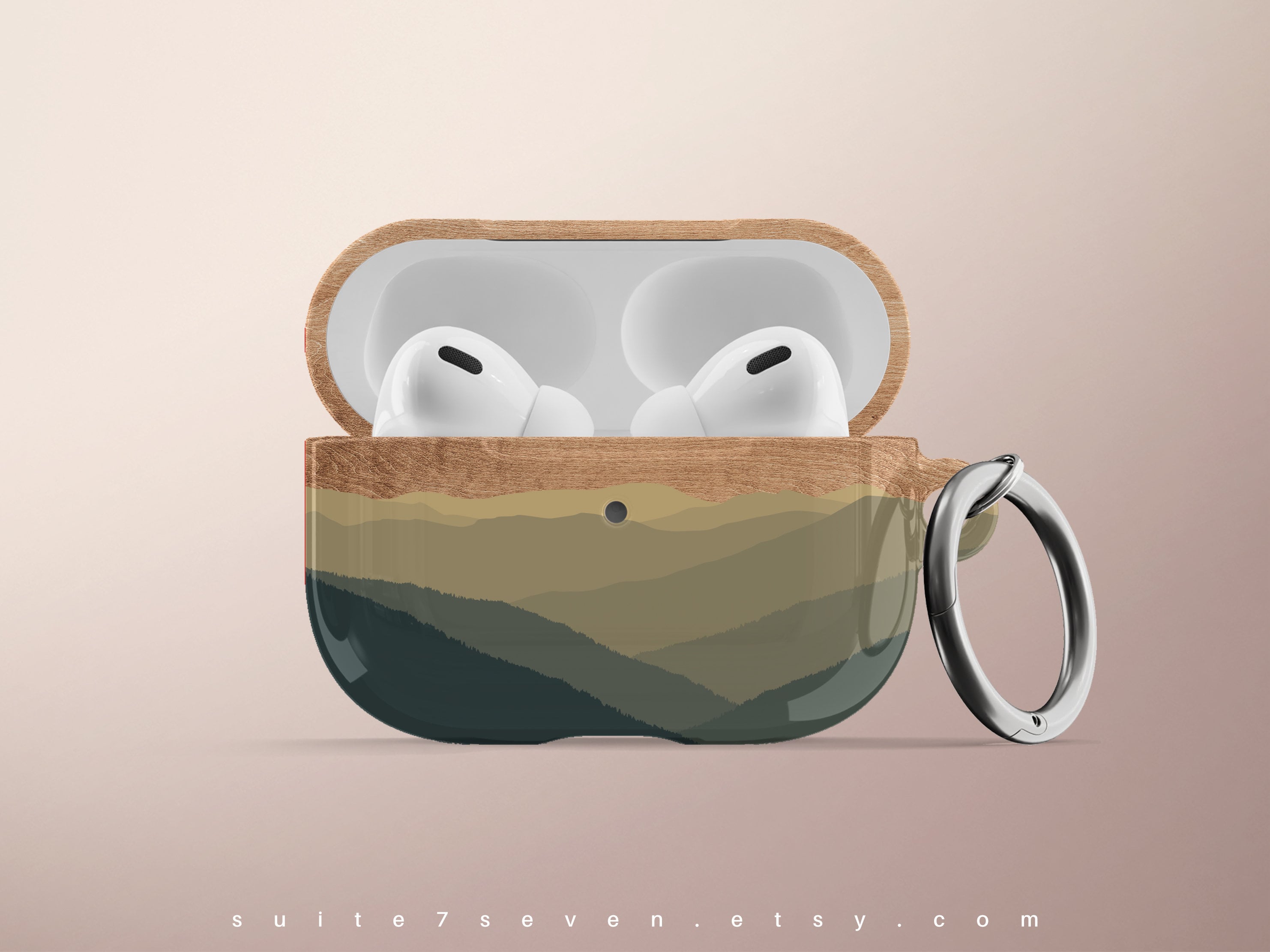 Airpod Case Airpod Pro Case Mountains Wood Style Airpods Case - Etsy