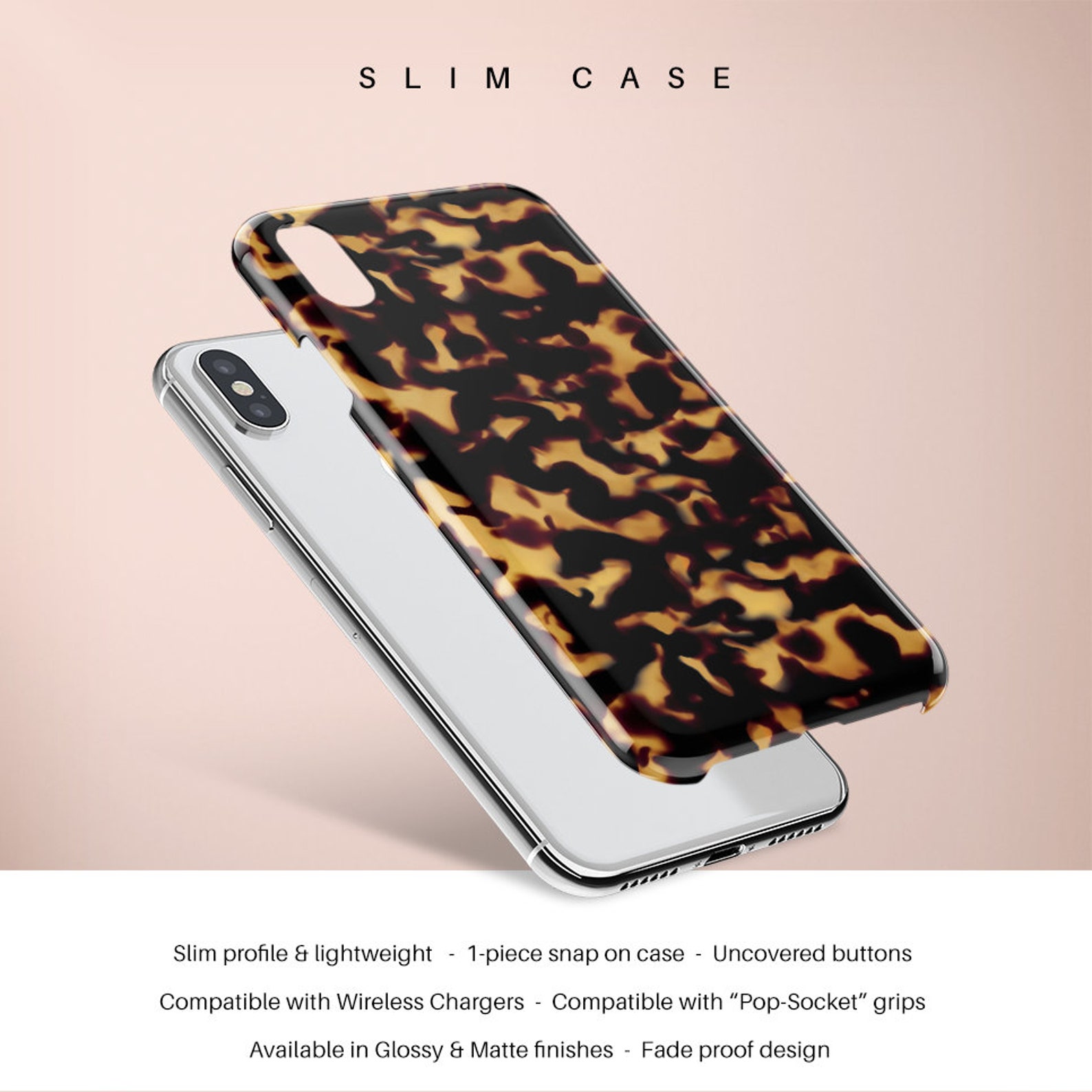 Iphone 12 Case Tortoise Shell Pattern Case Tortoiseshell - Etsy