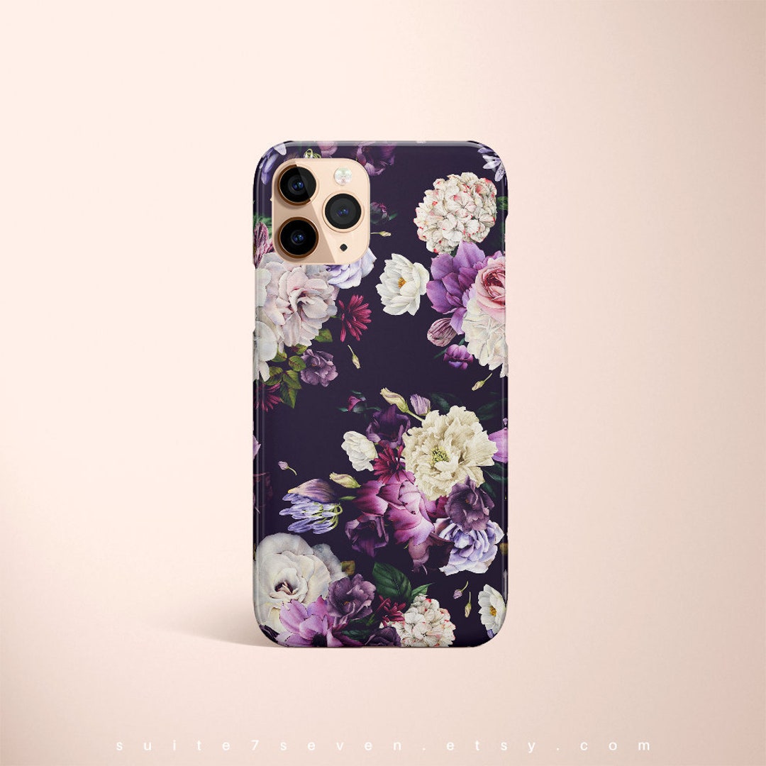 IPhone 15 Case, iPhone 15 Pro Case, Spring Flowers, Purple Flowers ...