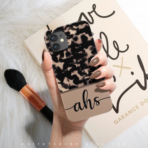 Iphone 13 Case Monogram Tortoise Shell Iphone 13 Pro Case - Etsy