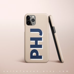 Monogram Initials iPhone 13 Case Big Initials iPhone 15 Case ...