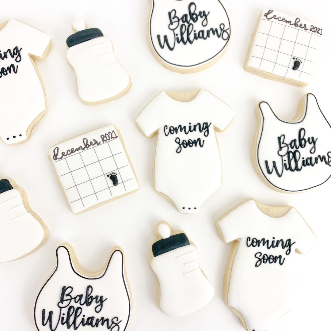 1/DZ Pregnancy Announcement Cookies - Etsy
