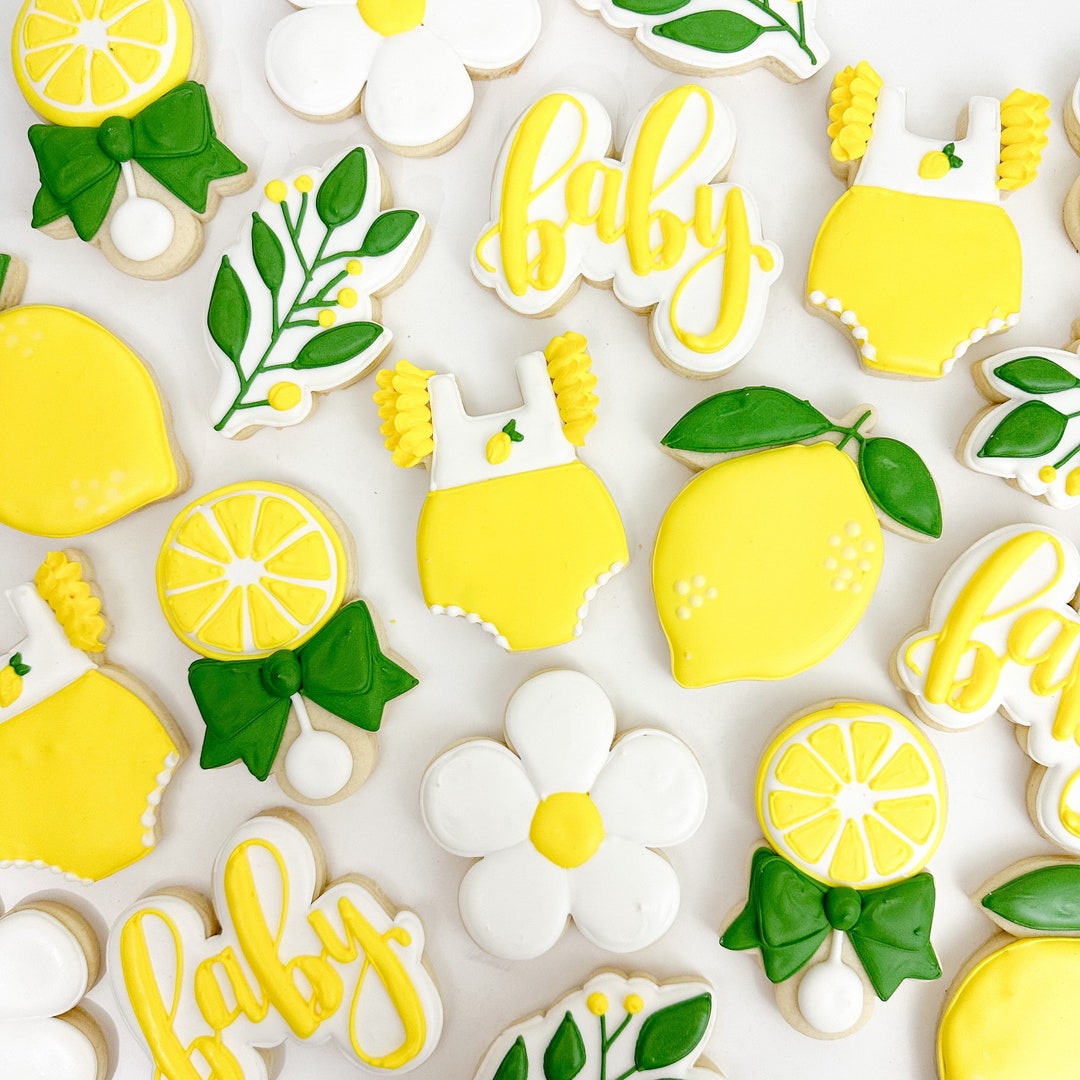 1/DZ Main Squeeze | Lemon Baby Shower Sugar Cookies - Etsy