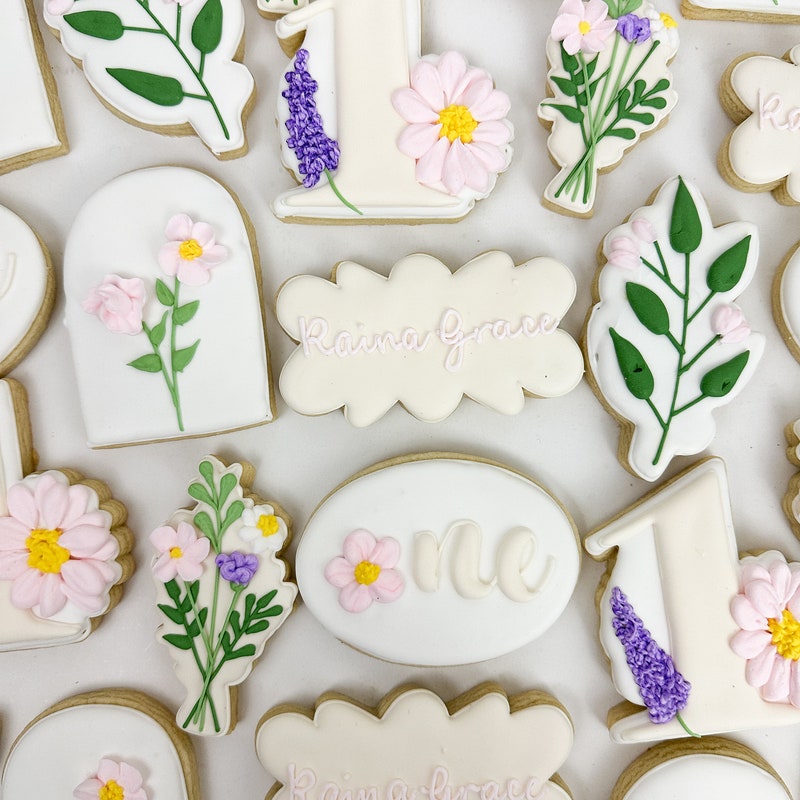 Flower Girl Cookie - Etsy