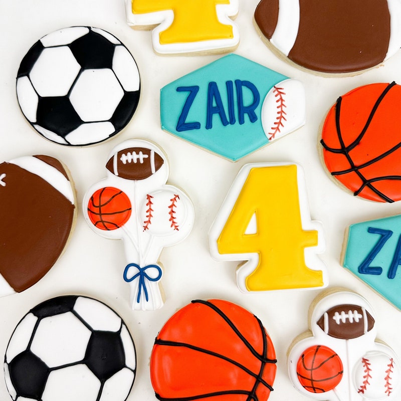 Sports Cookies - Etsy